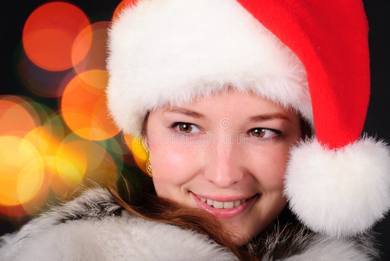 Santa girl stock image. Image of person, toddler, childhood - 34811837