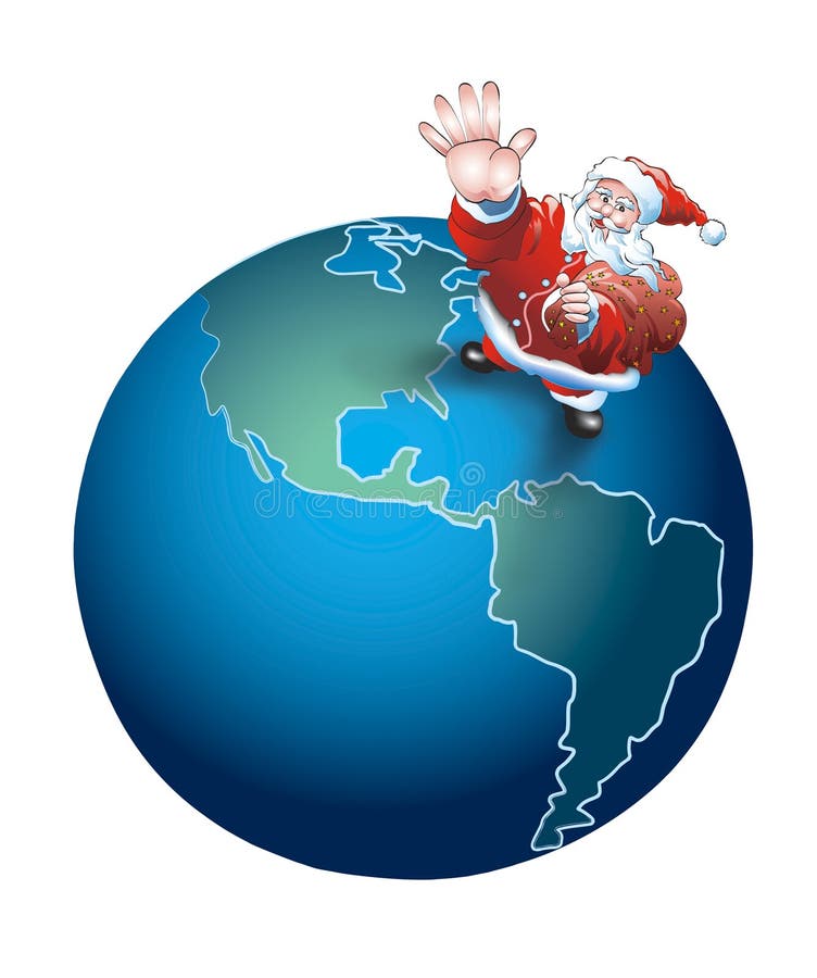 Santa claus gift stock illustration. Illustration of santa - 633420