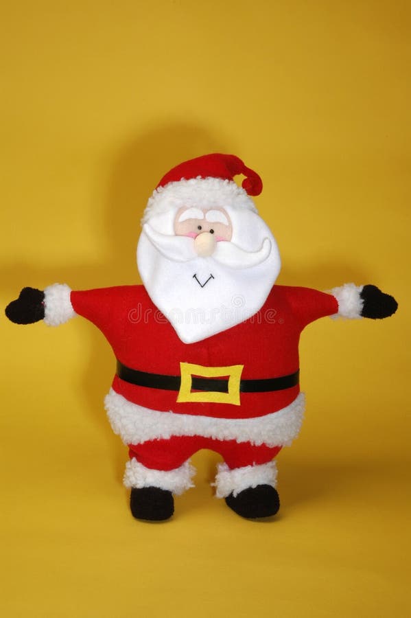 Santa on gold stock image. Image of seasonal, christmas - 232627