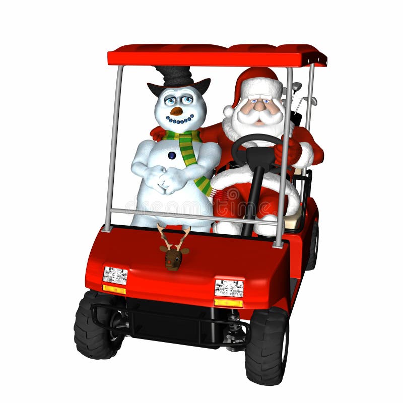 Santa Playing Golf Stock Illustrations – 43 Santa Playing Golf Stock ...