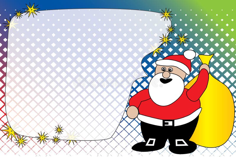 Santa greeting card stock vector. Illustration of father - 3651130