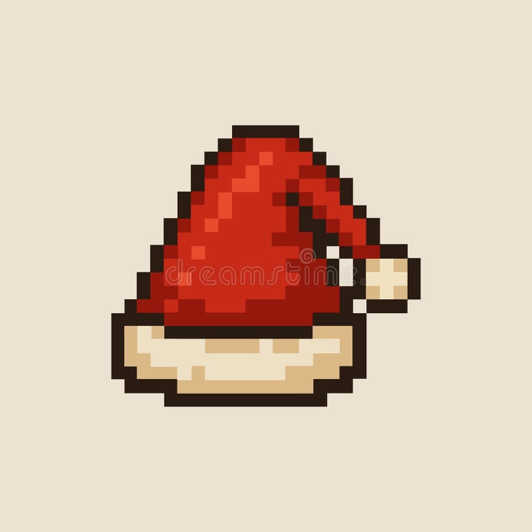 Santa Hat Pixel Stock Illustrations – 678 Santa Hat Pixel Stock ...
