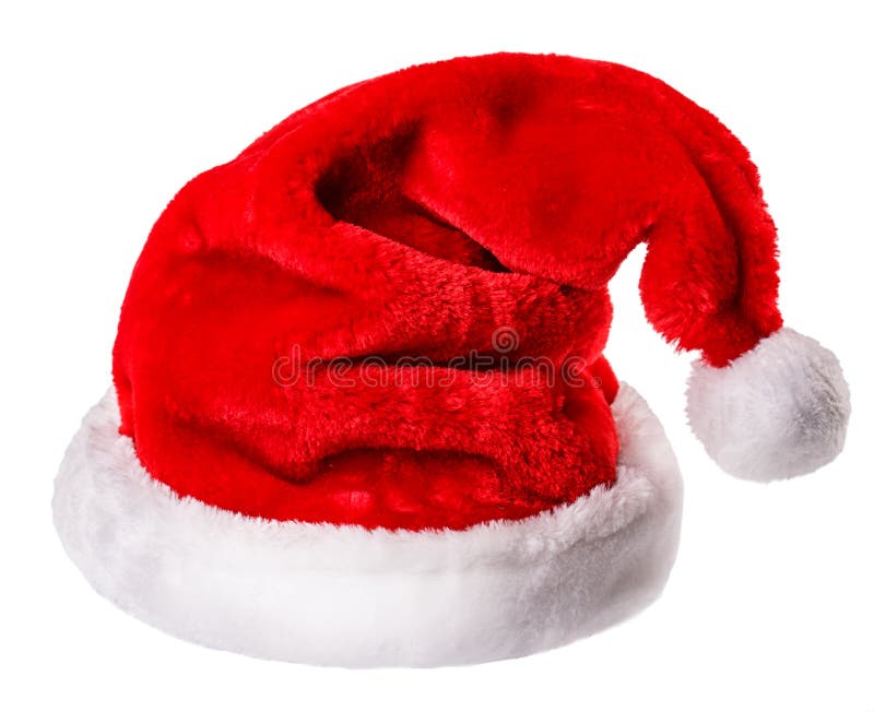 Santa hat stock photo. Image of fabric, close, front - 62673496