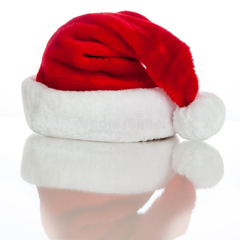 Santa Hat with Reflection stock image. Image of shot - 25721173