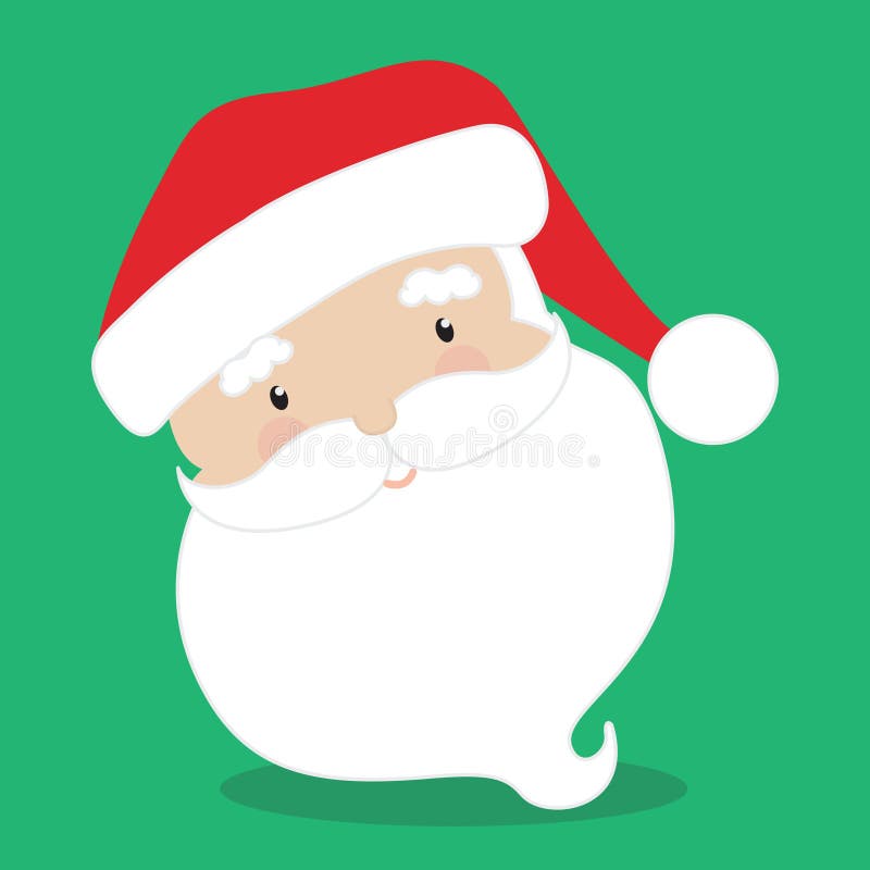 Santa Head Frame stock vector. Illustration of frame - 11767909