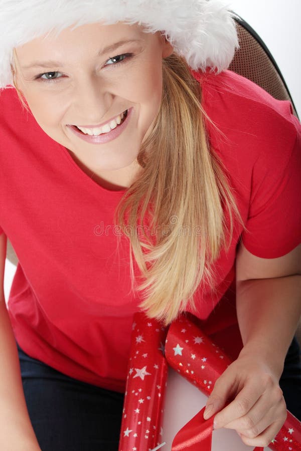 Santa helper stock photo. Image of scisors, december - 17390182