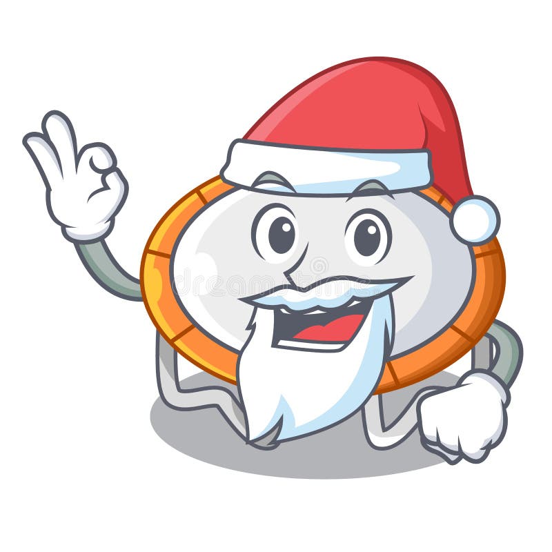 Santa Isolate on Trampoline Transparent Shape Mascot Stock Vector ...