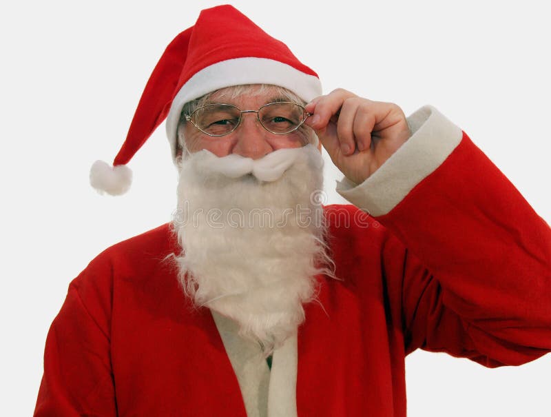 Smiling Santa Portrait stock image. Image of saint, occasion - 1413023