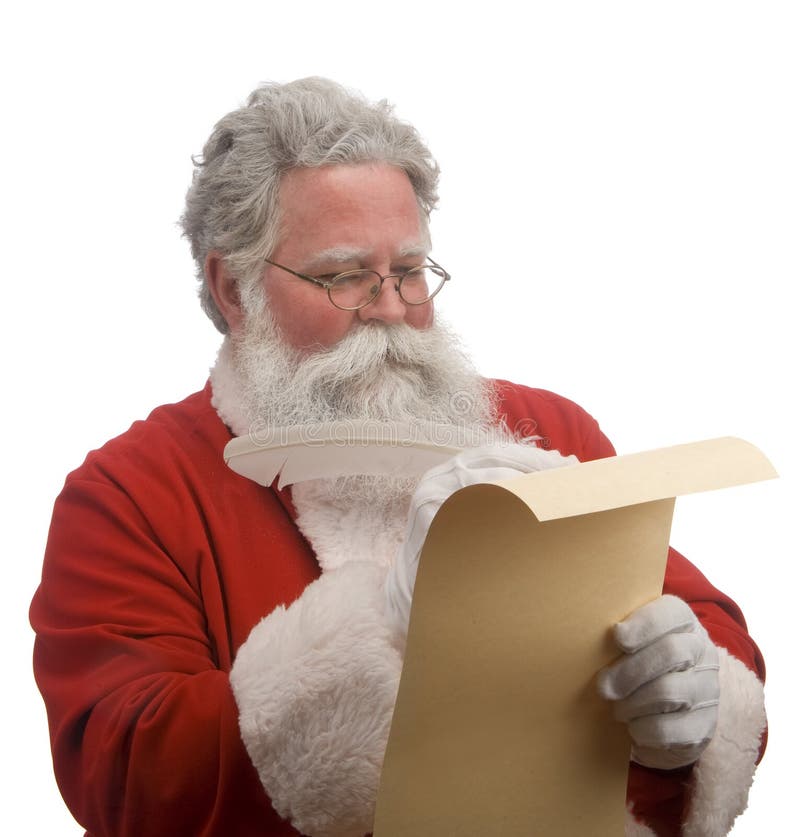 Santa List stock image. Image of background, nick, claus - 7591743