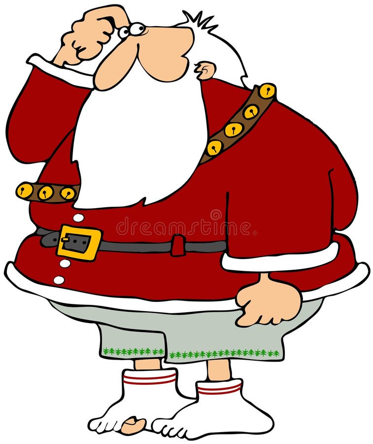 Lost Santa stock illustration. Illustration of xmas, lost - 30853