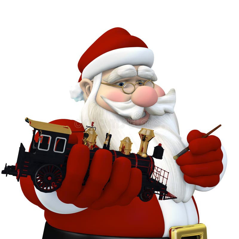 Santa Making Toys stock illustration. Illustration of december - 24650128