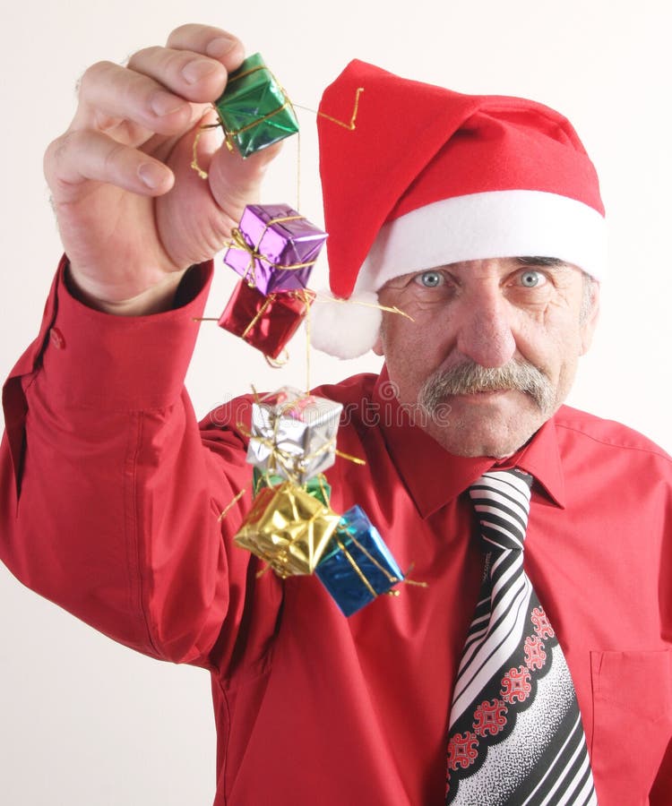 Santa man stock image. Image of hand, special, black, christmas - 3776037