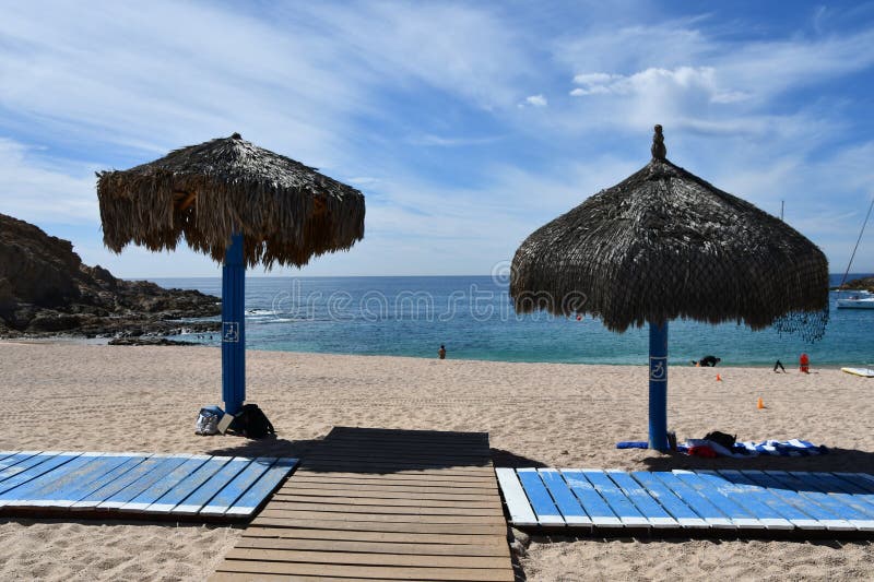 Santa Maria Beach (Playa Santa Maria) in Los Cabos, Mexico Stock Image ...