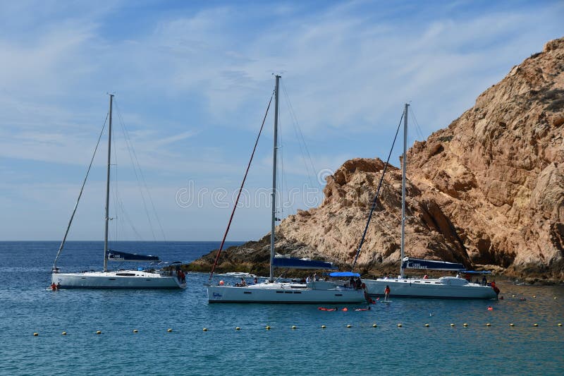 Santa Maria Beach (Playa Santa Maria) in Los Cabos, Mexico Editorial ...