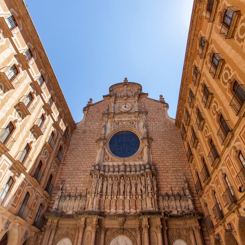 Santa Maria De Montserrat Abbey Stock Photo - Image of european ...