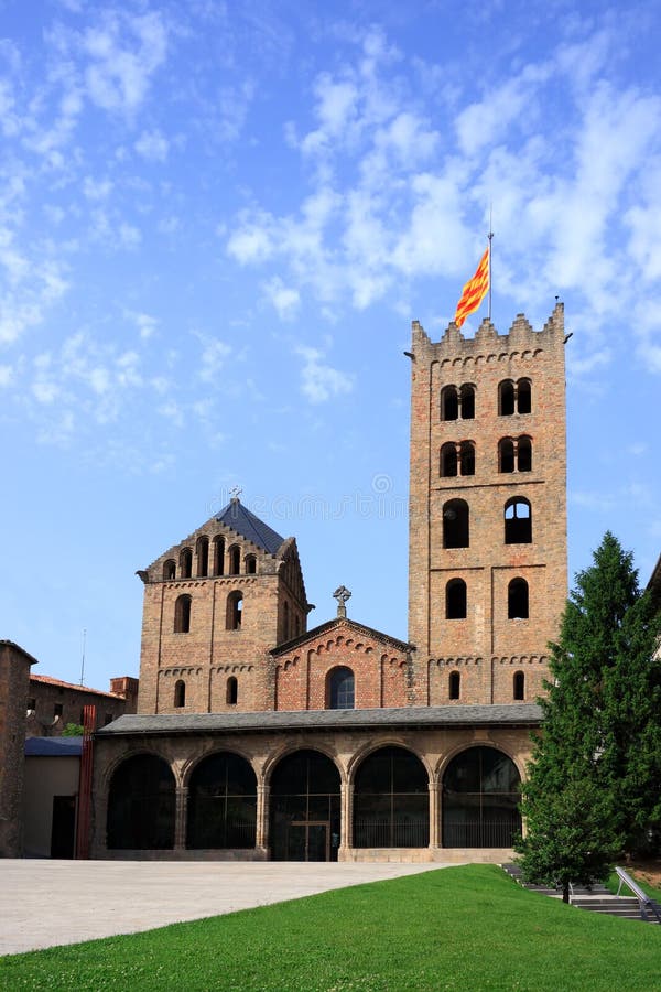 Santa Maria De Ripoll Monastery (Catalonia, Spain) Stock Image - Image ...