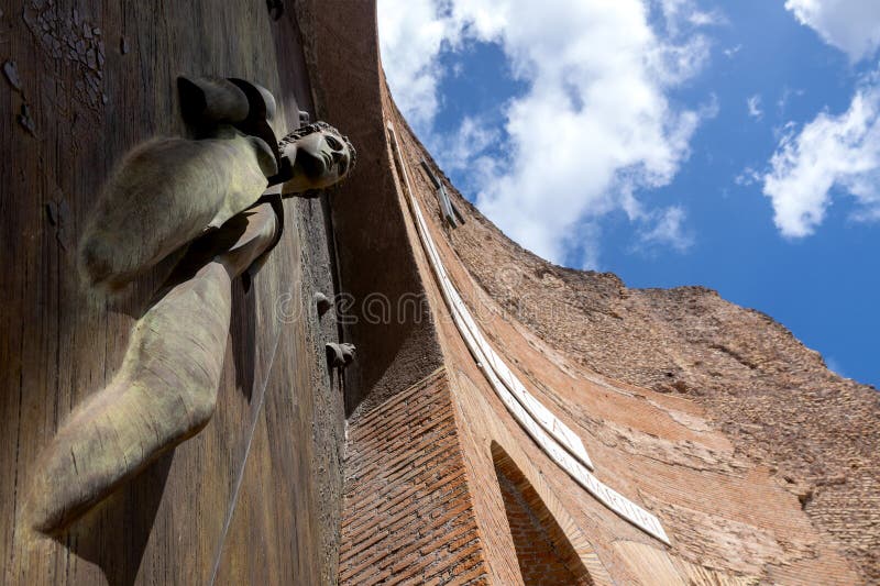 Santa Maria Degli Angeli E Dei Martiri Editorial Photography - Image of ...