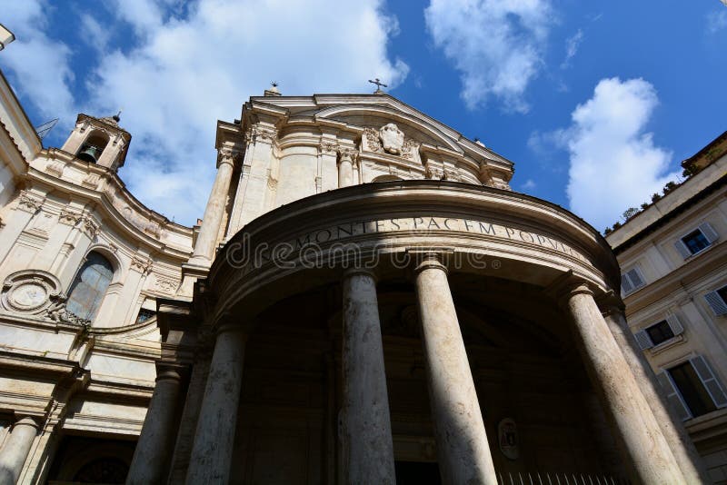 Santa Maria Della Pace. Roma, Italia Foto de archivo - Imagen de santa ...