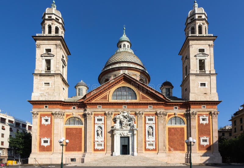 Santa Maria Di Carignano in Genoa Stock Photo - Image of carignano ...