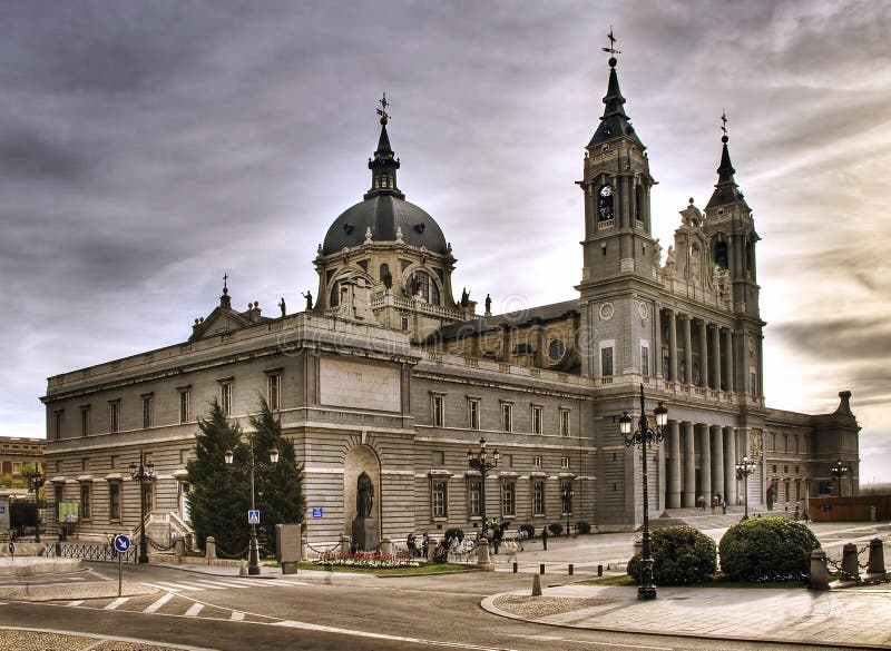 Santa Maria La Real De La Almudena Stock Photo - Image of bailen ...