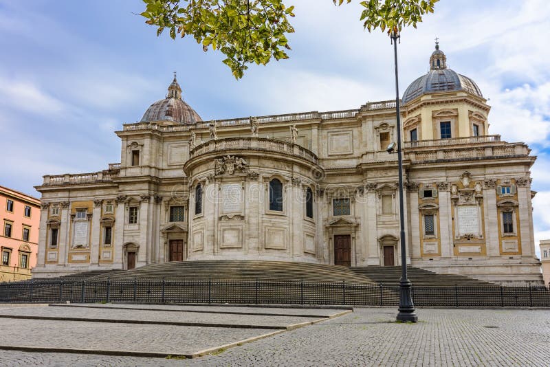 Santa Maria Maggiore Basilica in Rome, Italy Stock Photo - Image of ...