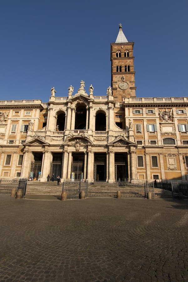 Santa Maria Maggiore in Rome Stock Photo - Image of catholic, church ...