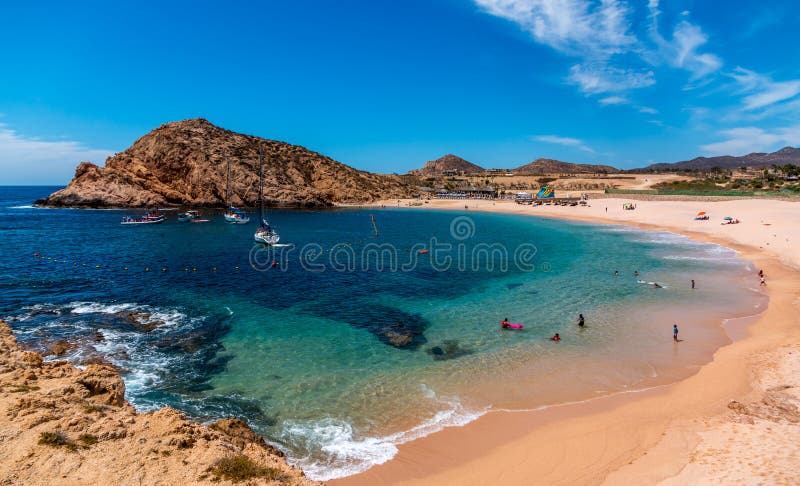 Santa Maria Strand, Mexikan Baja Fotografering för Bildbyråer - Bild av ...