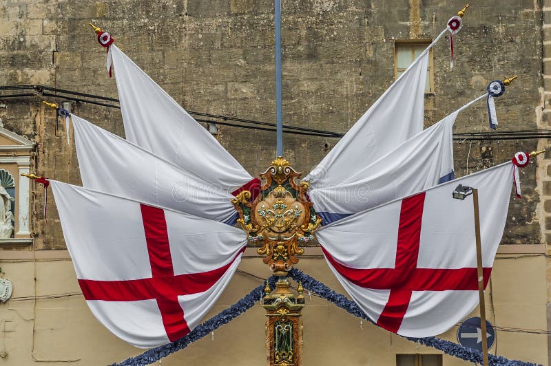 Santa Marija Assunta Procession in Gudja, Malta. Stock Photo - Image of ...