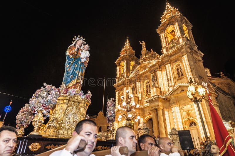 Our Lady of Consolation Procession in Gudja, Malta. Editorial Image ...