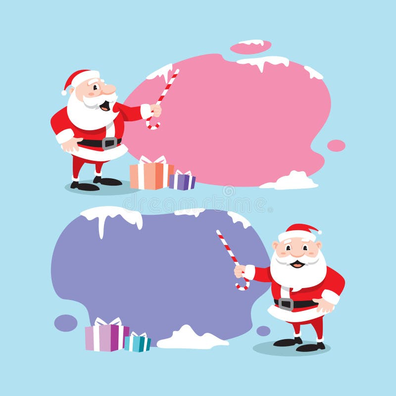 Santa Mascot Design. Smart Santa Vector Pack Stock Vector ...