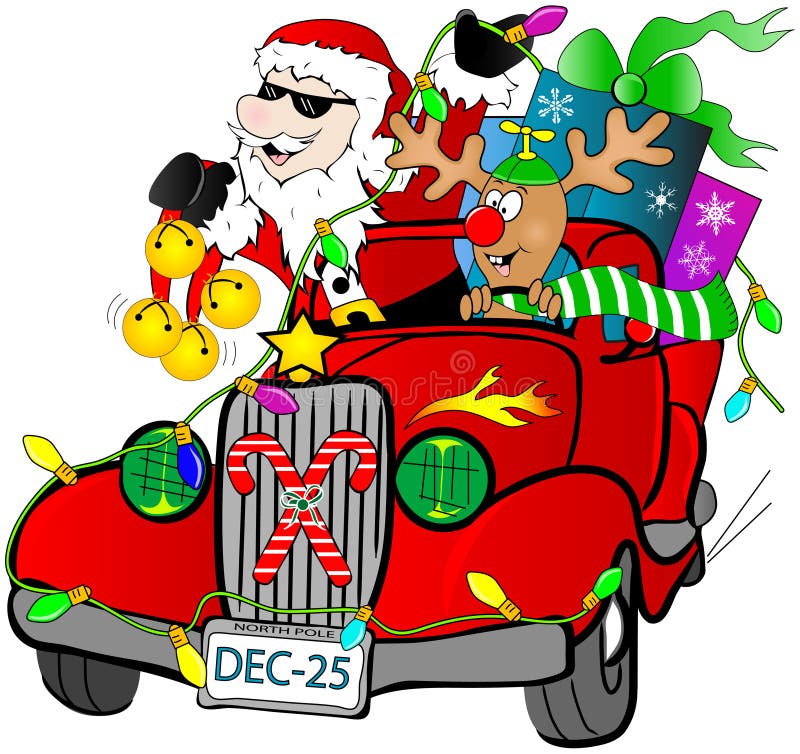 Hot Rod Christmas Stock Illustrations – 42 Hot Rod Christmas Stock ...