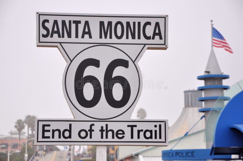 Santa Monica sign stock photo. Image of travel, santa - 17881720