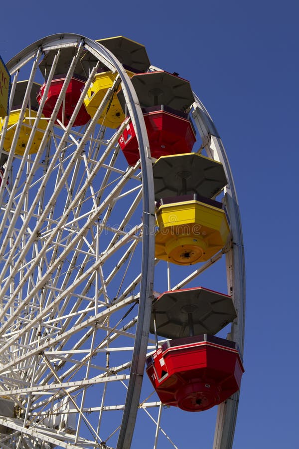 Santa Monica Pier Carnival Amusement Thrill Rides Editorial Stock Photo ...