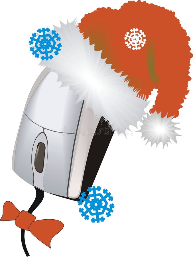 Santa mouse stock illustration. Illustration of 2008, snow - 3604696