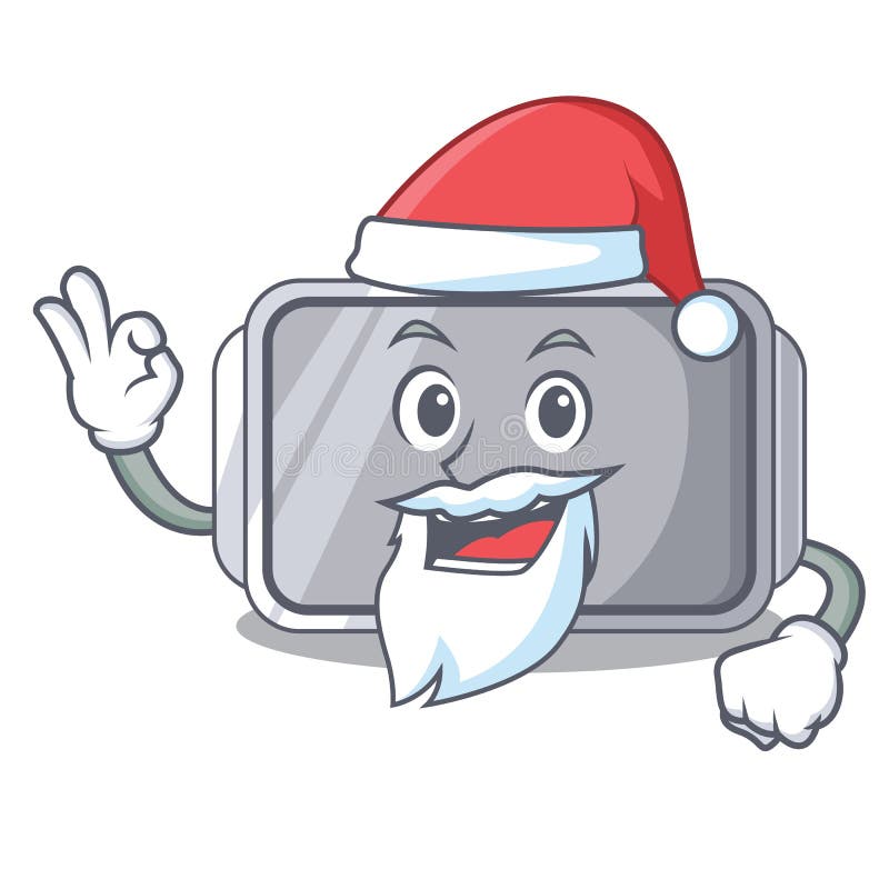 Santa Narrow Baking Tray with Layer Cartoon Stock Vector - Illustration ...