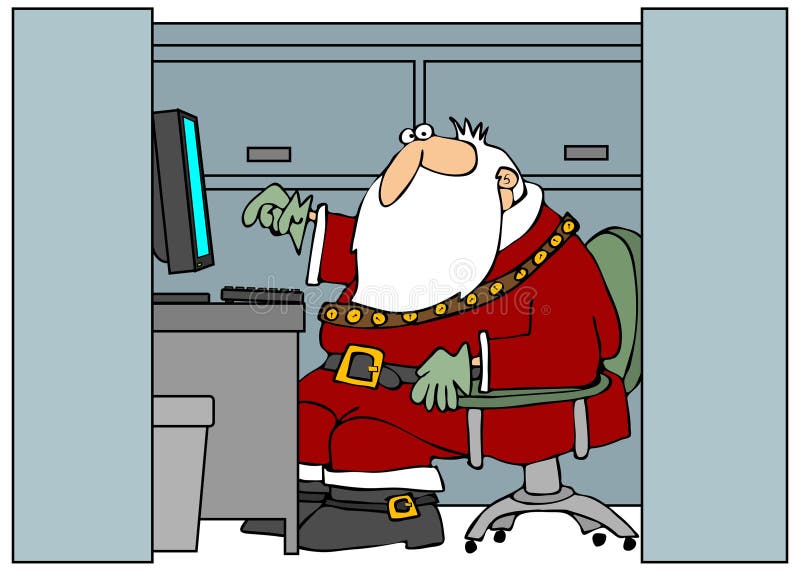 Cartoon Santa Sitting Chair Stock Illustrations – 487 Cartoon Santa ...