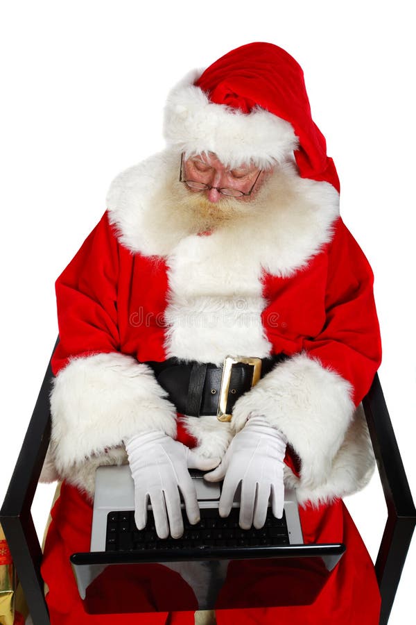 Santa bringing presents stock image. Image of loaded - 11905733