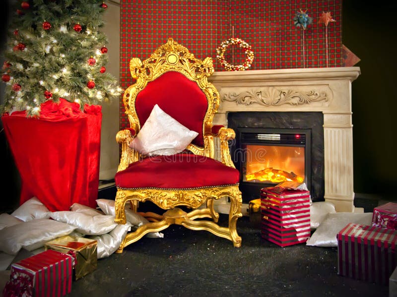 Santa place stock image. Image of gift, colorful, celebrate - 21958685