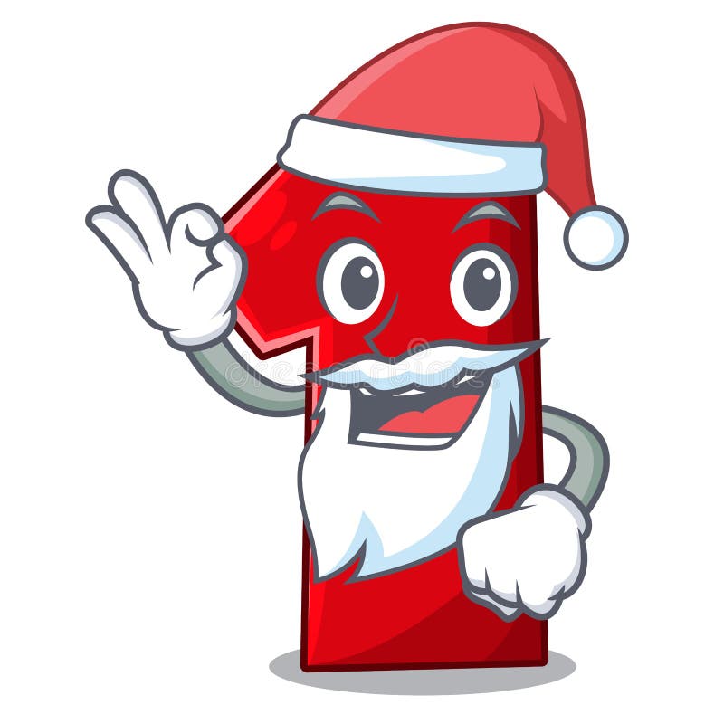 Number One Santa stock vector. Illustration of smiling - 45495947