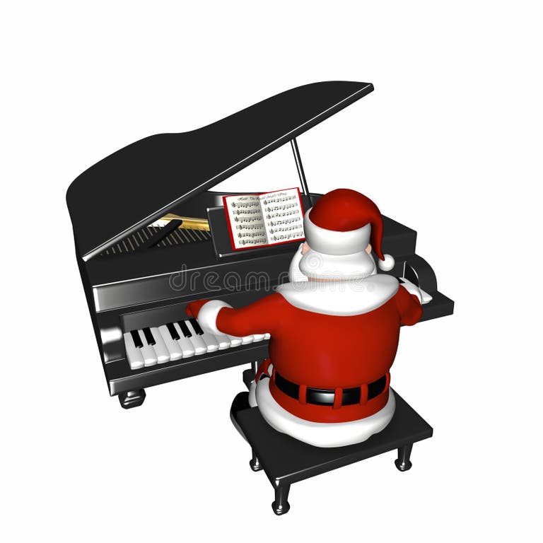 Music Notes Santa Stock Illustrations – 397 Music Notes Santa Stock ...