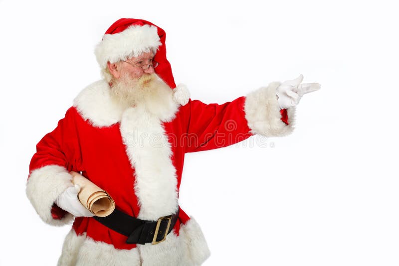 Santa pointing stock image. Image of claus, space, father - 12109775