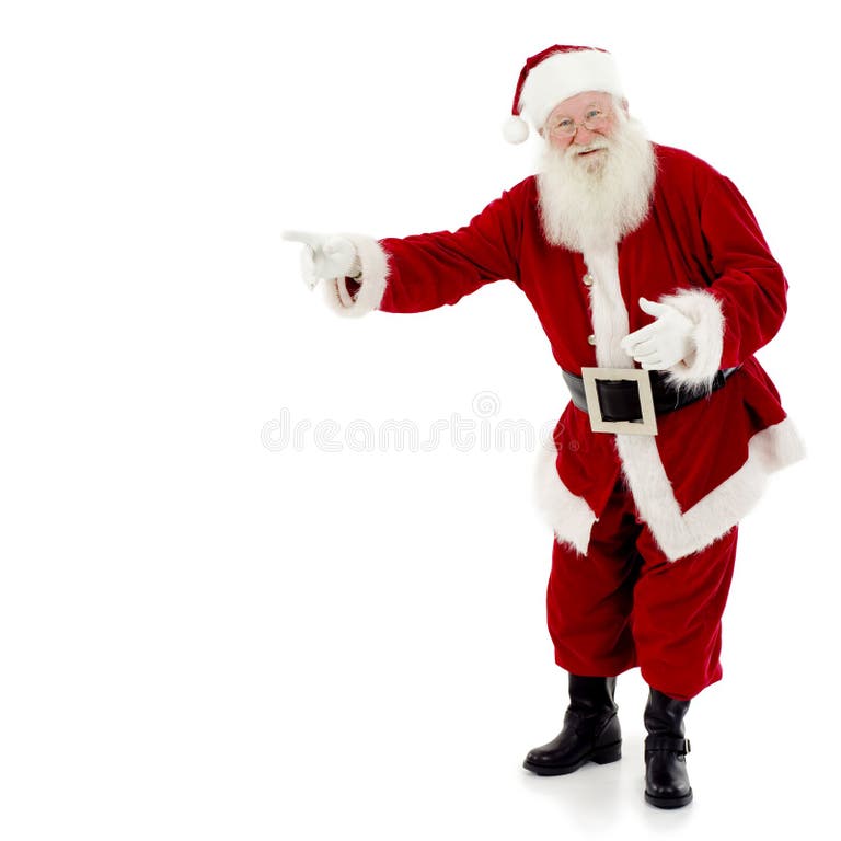 Santa Pointing stock image. Image of costume, happiness - 2521703
