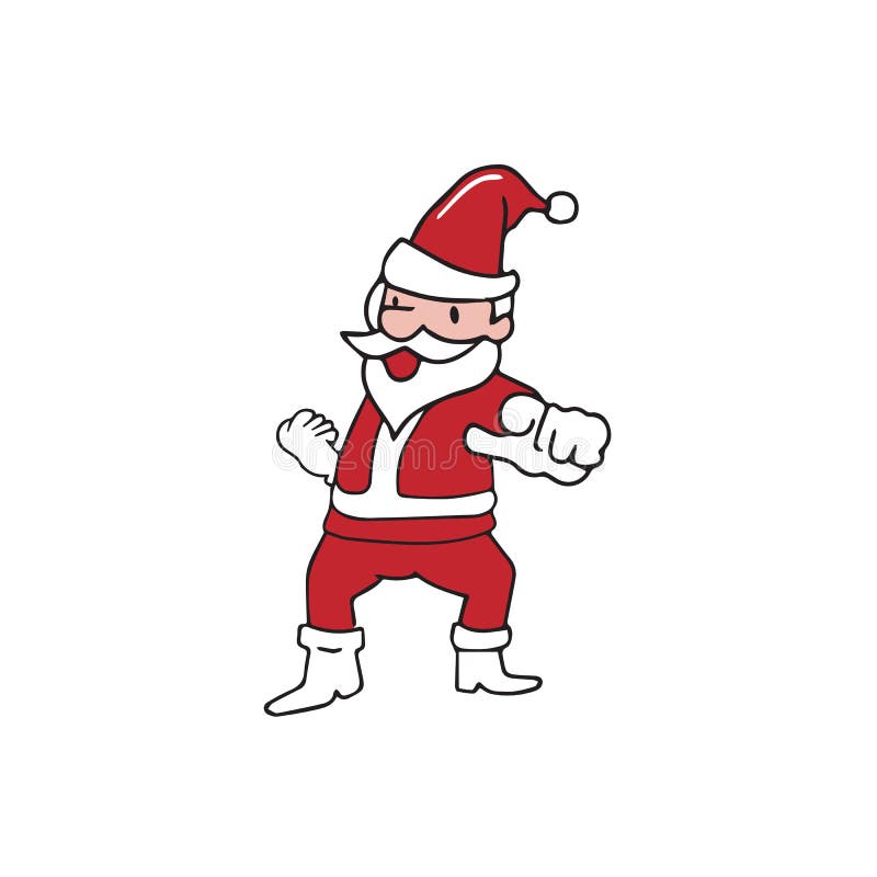 Santa pointing stock illustration. Illustration of happy - 61298489