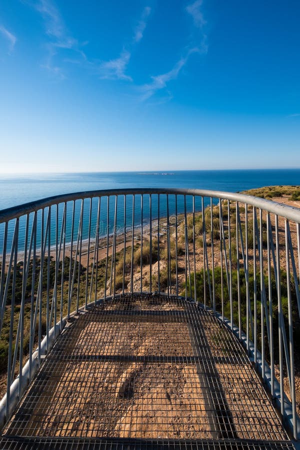 Santa Pola Lighthouse Viewpoint Stock Photo - Image of vacation, scenic ...