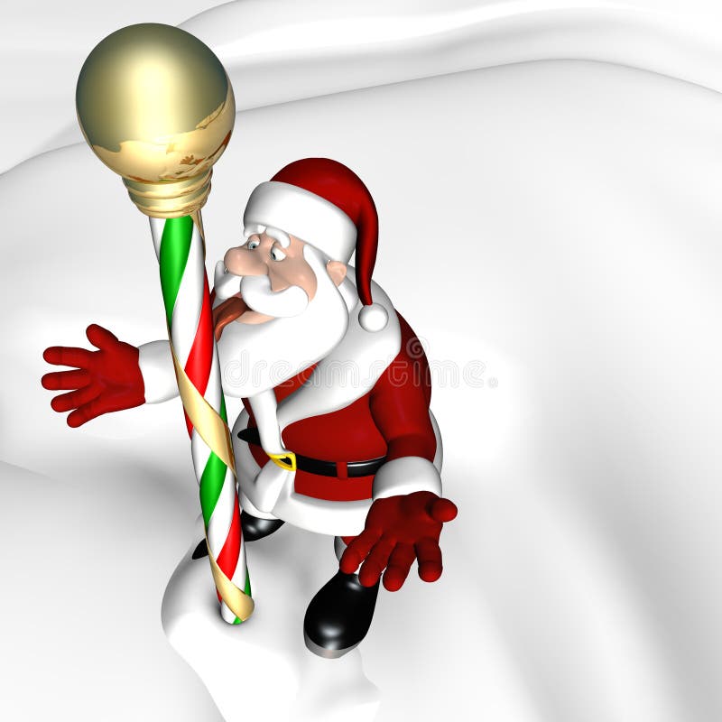 Santa Polo Norte 1 stock de ilustración. Ilustración de rojo - 11384784