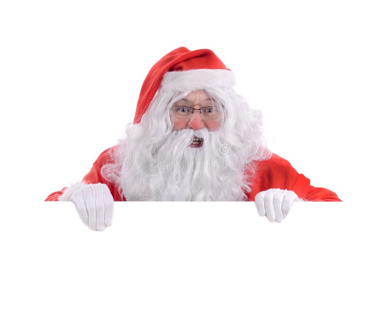 Santa Looking Over Edge Stock Images - Download 57 Royalty Free Photos