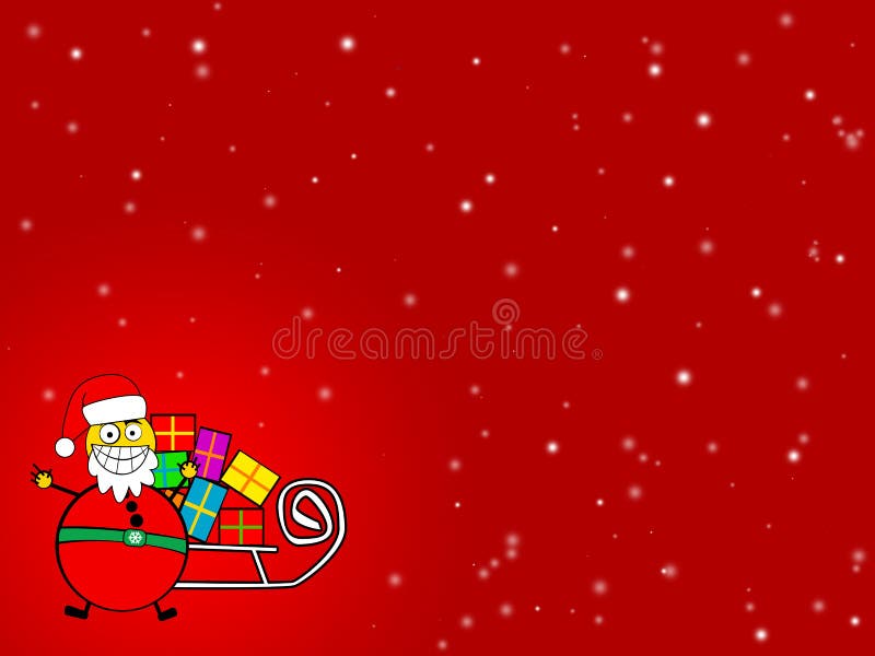 Santa Red Background Picture. Image: 5867084