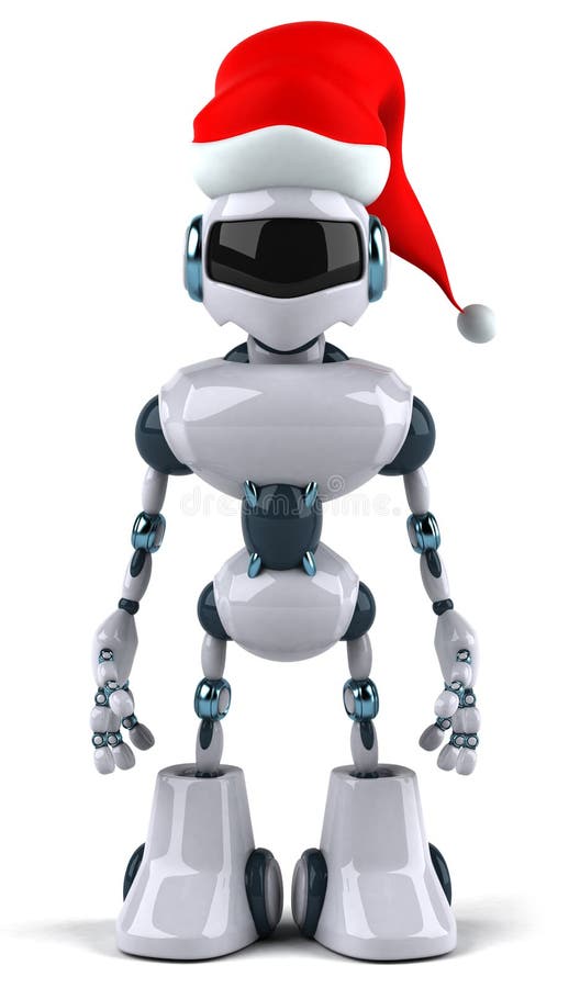 Santa robot stock illustration. Illustration of chrome - 17275884