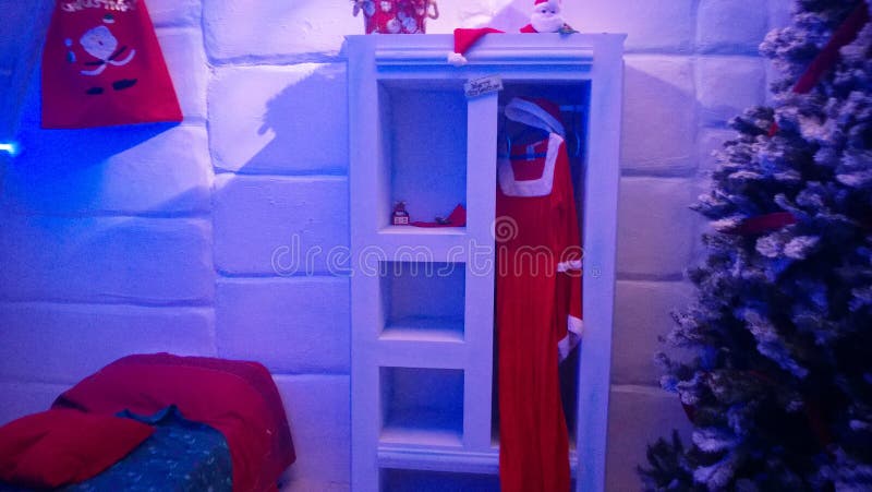 Santa room stock image. Image of pole, rovaniemi, wife - 97362039