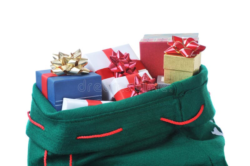 Santa s Bag stock image. Image of white, xmas, claus, holiday - 7383395